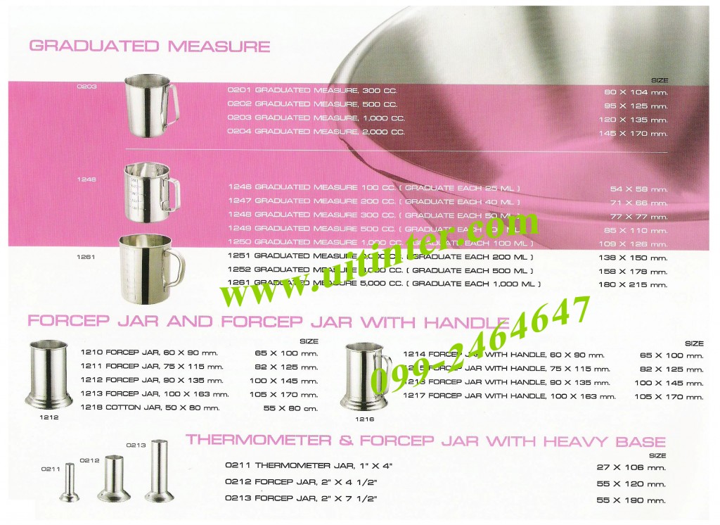 อุปกรณ์การแพทย์ สแตนเลส | Uitinter